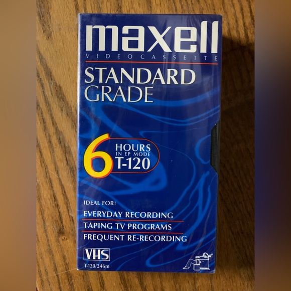 Media | Maxell Standard Grade Unopened Blank Vhs Tape | Poshmark
